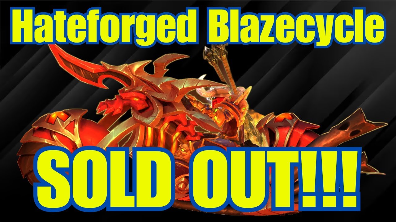 HATEFORGED BLAZECYCLE SOLD OUT - But There's GOOD NEWS!!! - YouTube