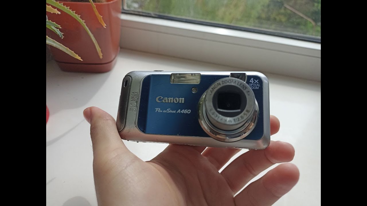 💥Camera RARE BLUE Canon PowerShot a460 5.0 MP digital vintage compact ...