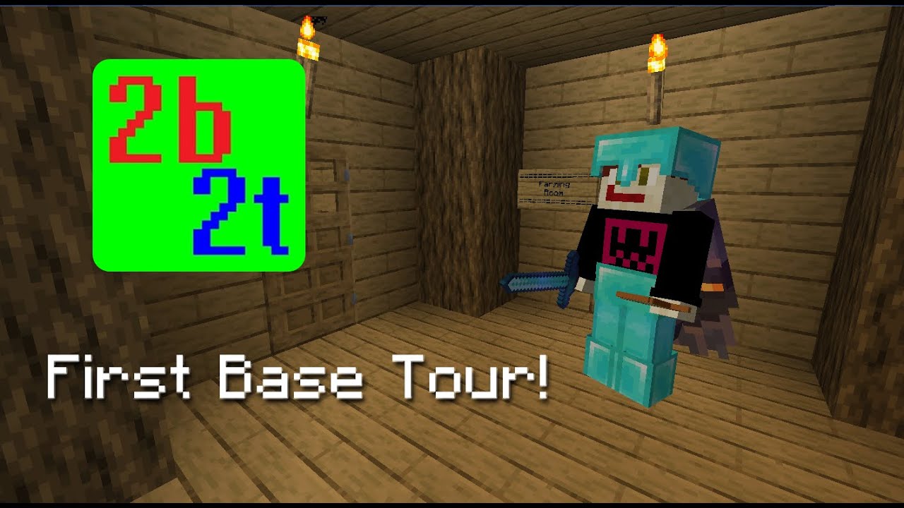 My first 2B2T base! - YouTube