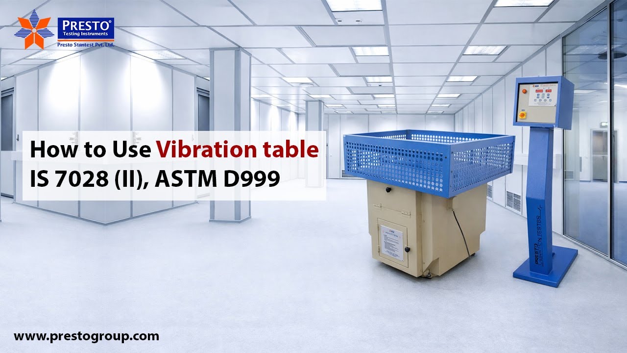 How to Use Vibration Table for Packaging | IS 7028 Part II, ASTM D999 ...