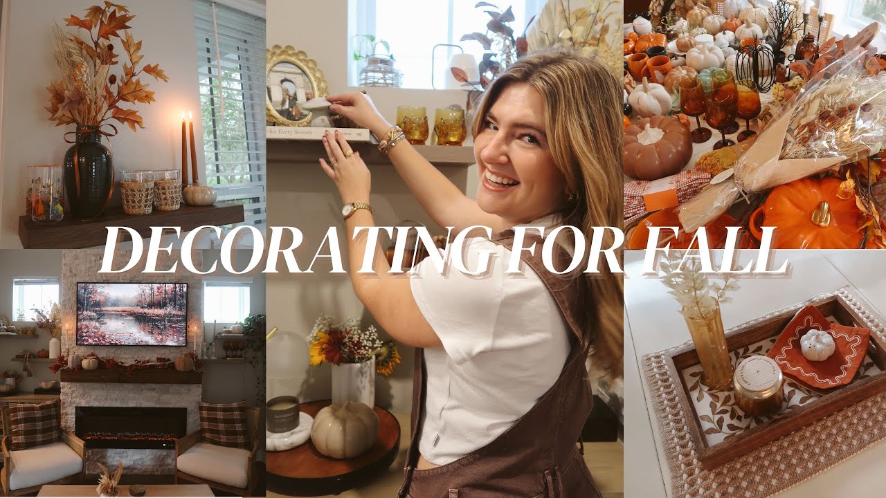 DECORATING FOR FALL | cozy coastal decor, simply DIY's & an autumnal ...