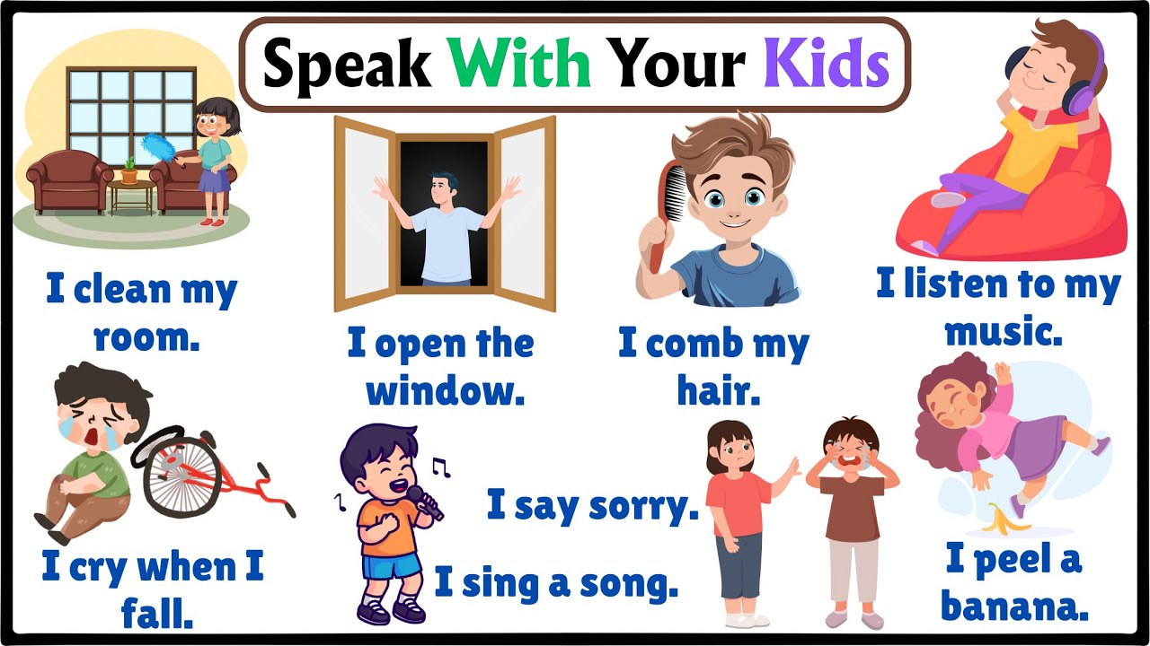 Speak With Your kids | 150 Easy English Phrases for Kids | Simple ...