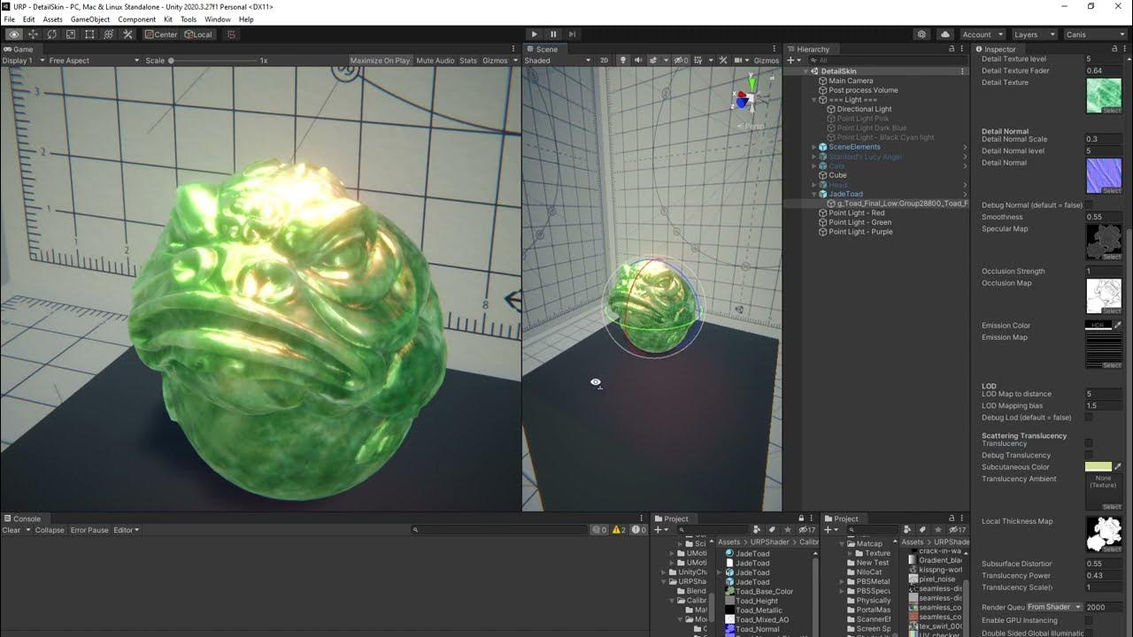 Translucency Scattering in Unity(URP) V1.1 - YouTube