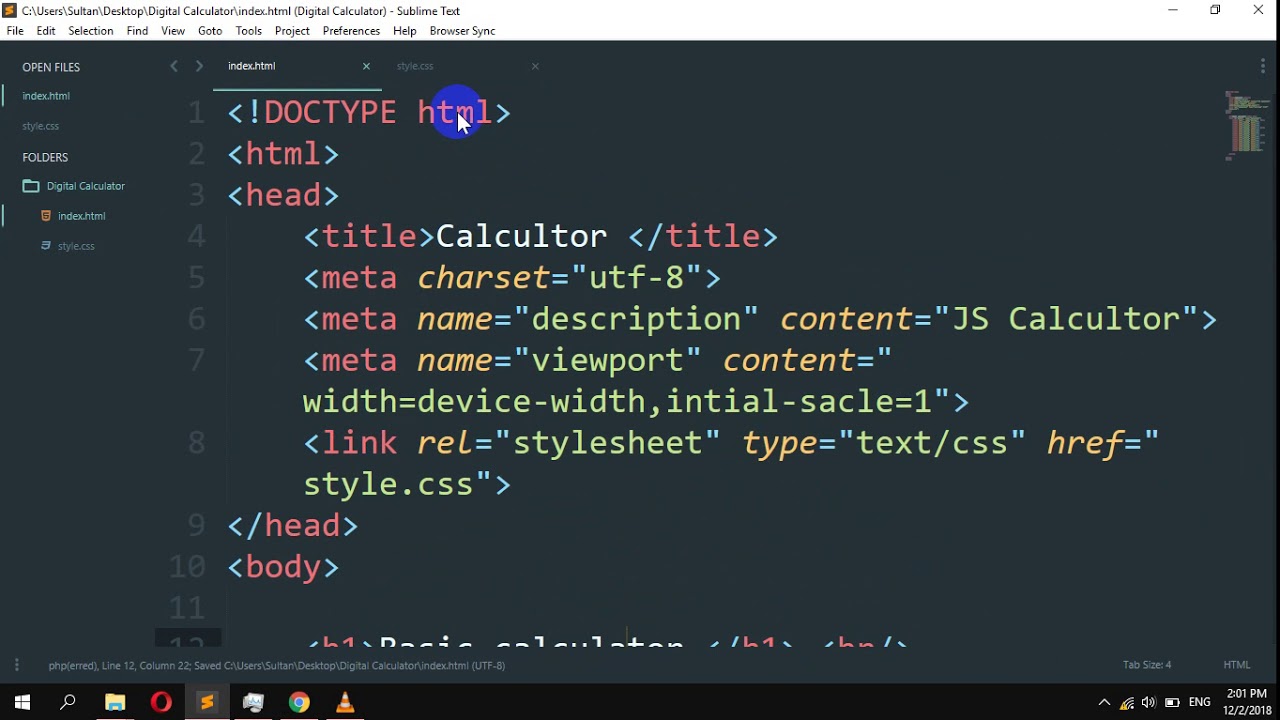 How To Create Digital Calculator Using Html Css Js 3 Styleing A 9390