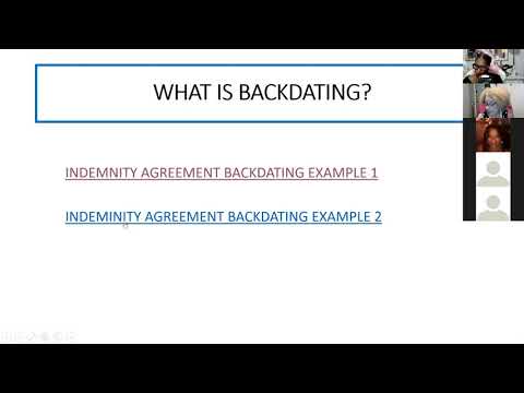 What is Backdating? - YouTube
