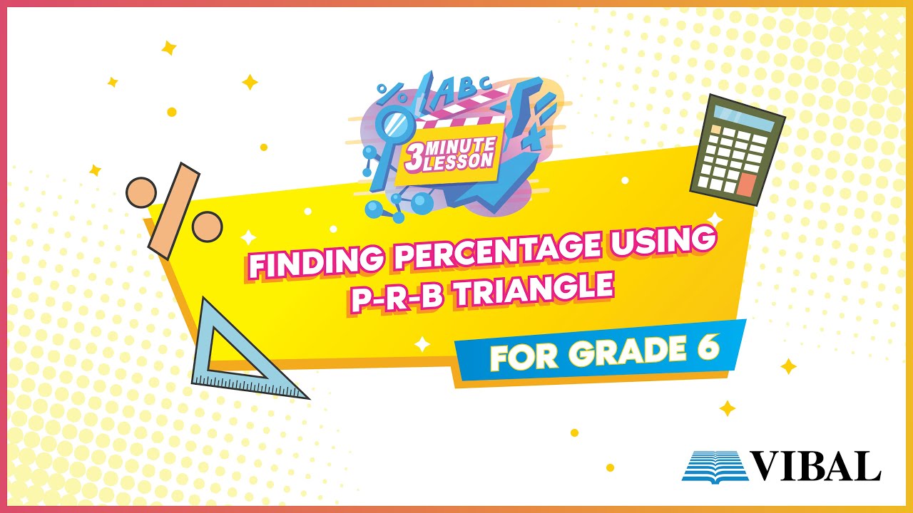 [3-MINUTE LESSON] Math: Finding Percentage using P-R-B Triangle - YouTube