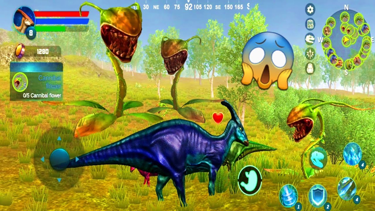 Parasaurolophus vs carnivorous plant monsters! - Android Gameplay #11 ...