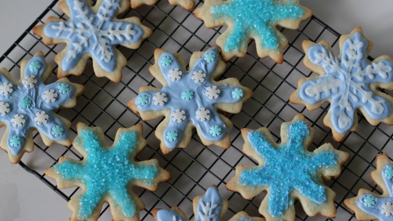 FROZEN Elsa Inspired Cookies - DIY Tutorial - YouTube
