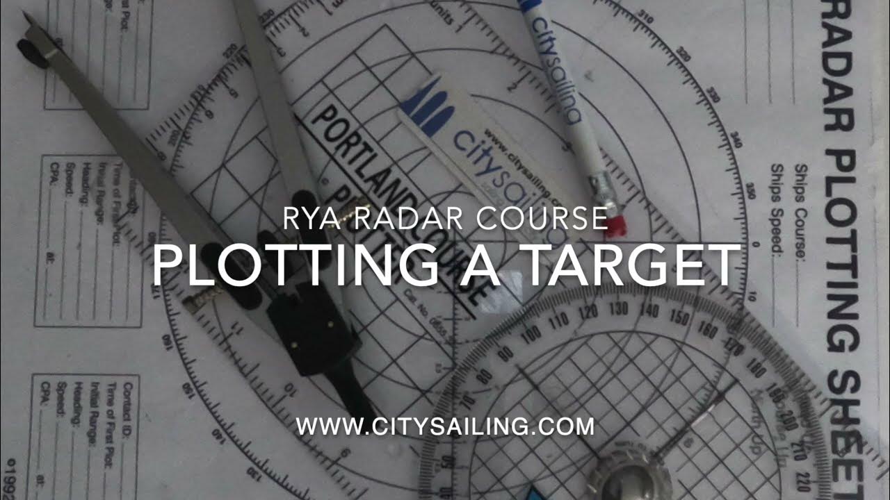 RYA Radar Course Plotting a Target on a plotting sheet - YouTube