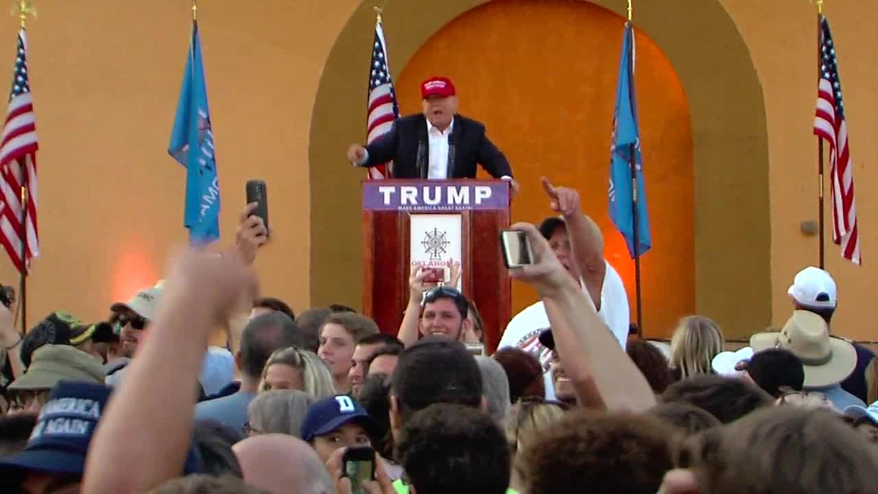 Donald Trump Makes Oklahoma State Fair Stop - YouTube