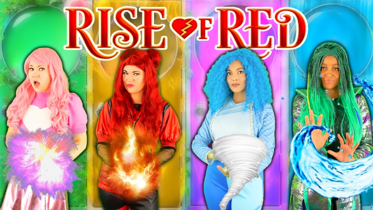 DESCENDANTS RISE OF RED Girls Get 4 ELEMENT POWERS - YouTube