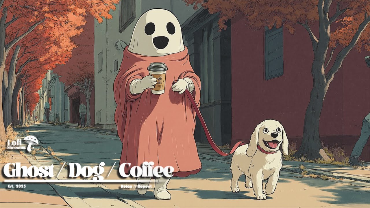 Just a Ghost, a Dog, and a Coffee - Chill Lo-fi for Relaxation - YouTube