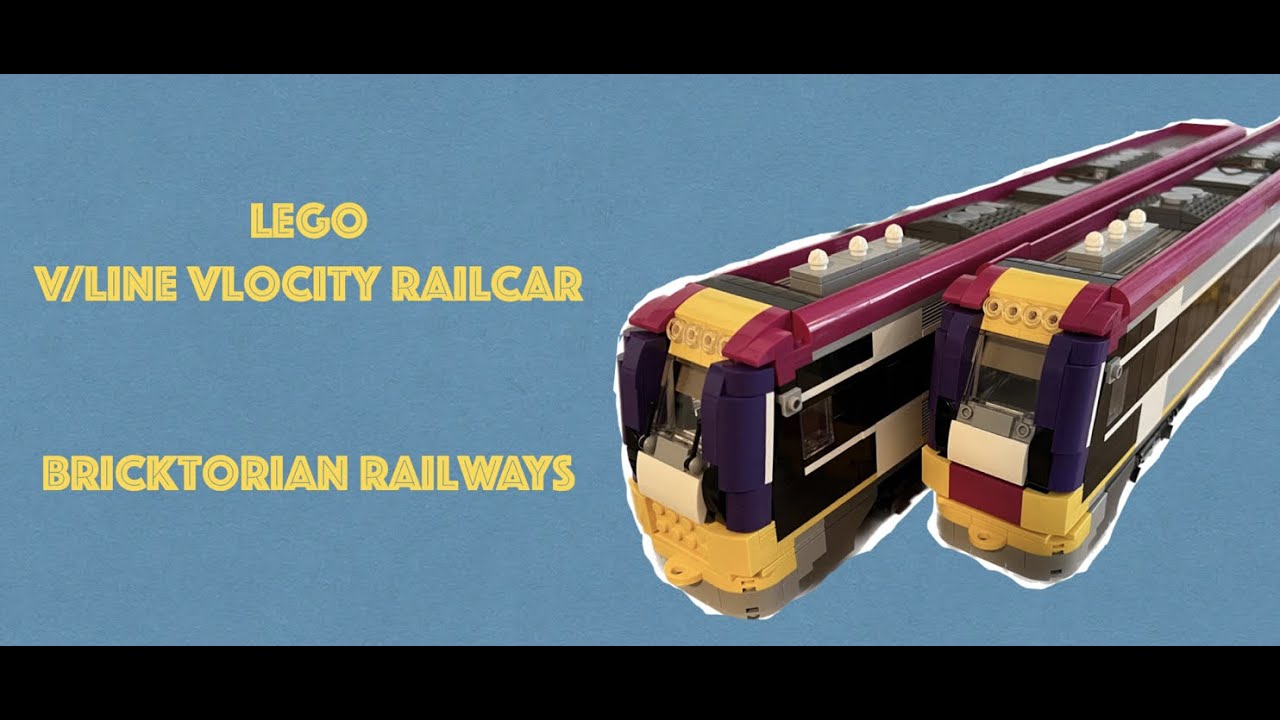 Lego V/Line Vlocity railcar build - YouTube