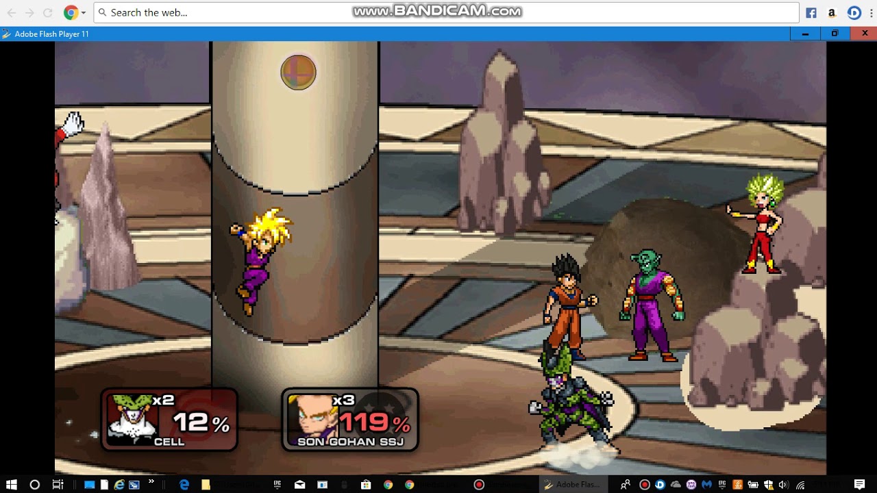 SSF2 Mod Battles- Cell VS Gohan - YouTube