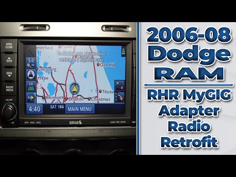 2006-2008 Dodge Ram - Premium Factory RHR MyGIG Adapter Radio Retrofit  - Easy Plug & Play Install!