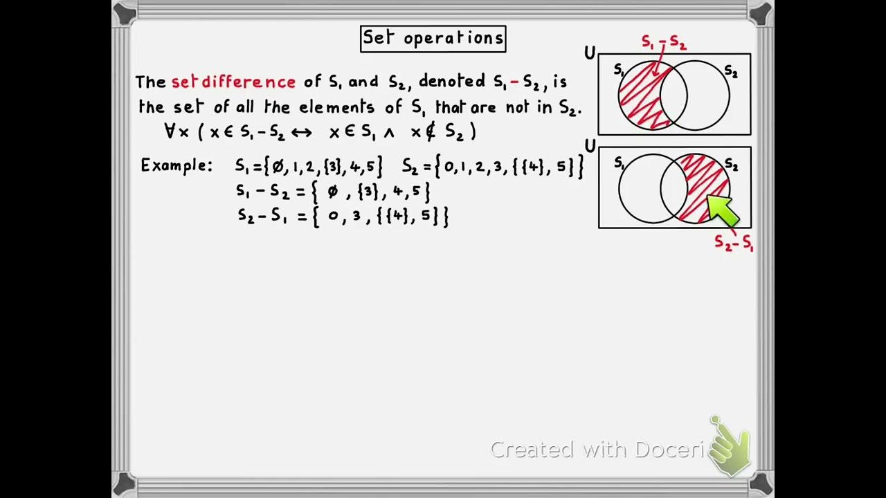 Discrete Structures [Lecture 14 / Segment 2] - Intro to set theory- Part 6/10 - YouTube