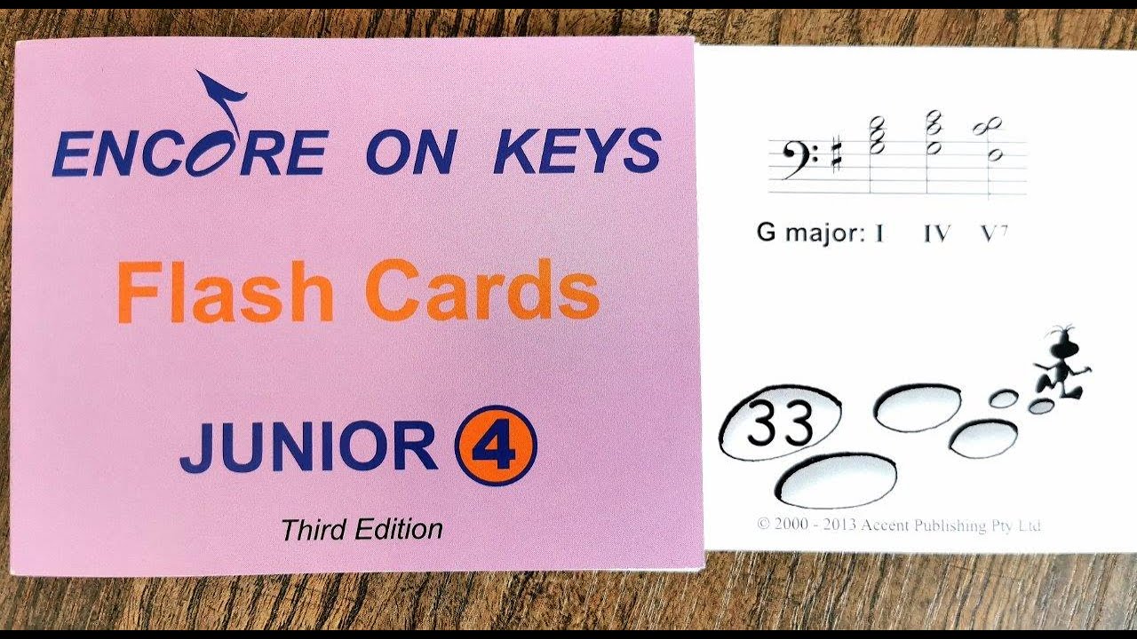 Encore On Keys - Junior Series 4D (Flash Cards Nos. 33 - 40) - YouTube