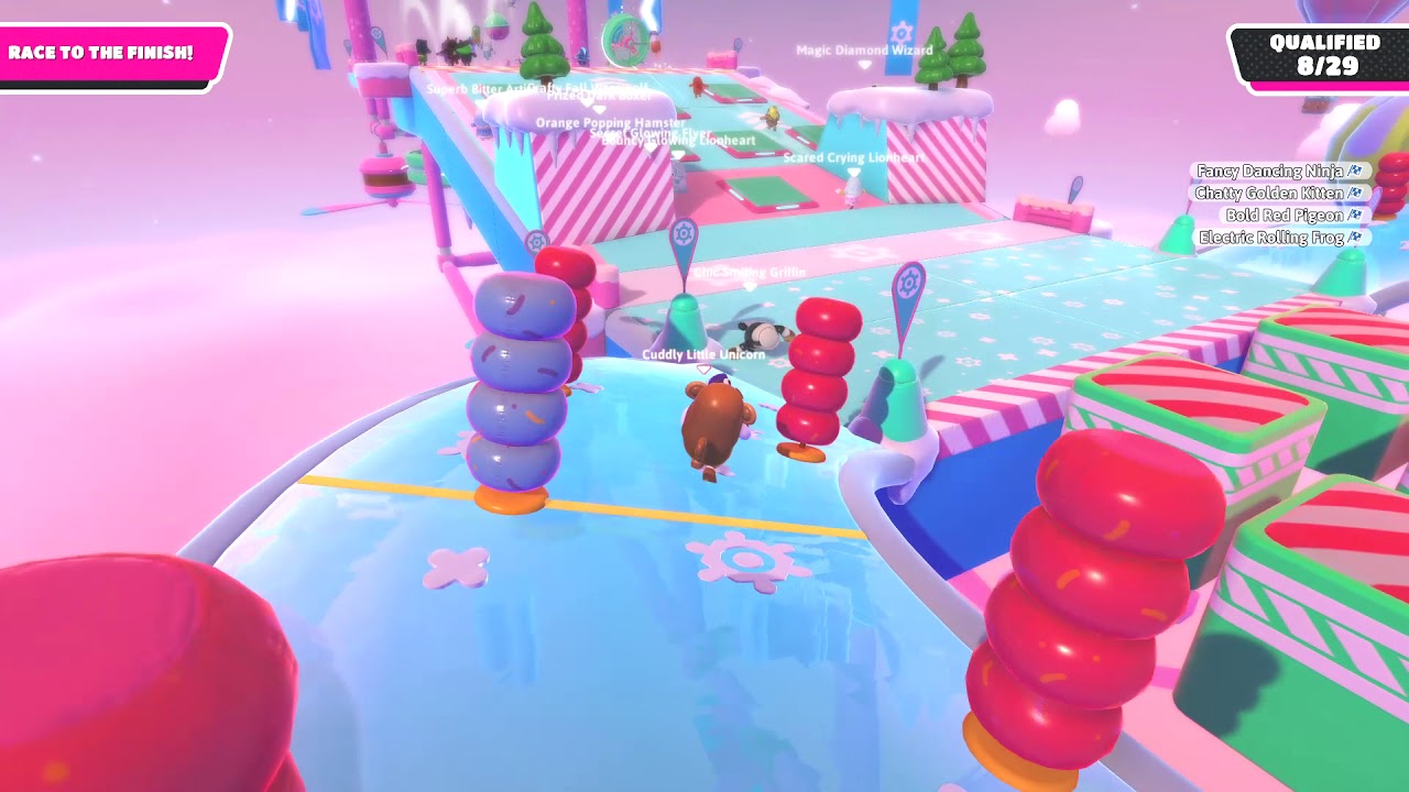 Fall Guys - Almost qualifying with Bert the Pegwin - YouTube