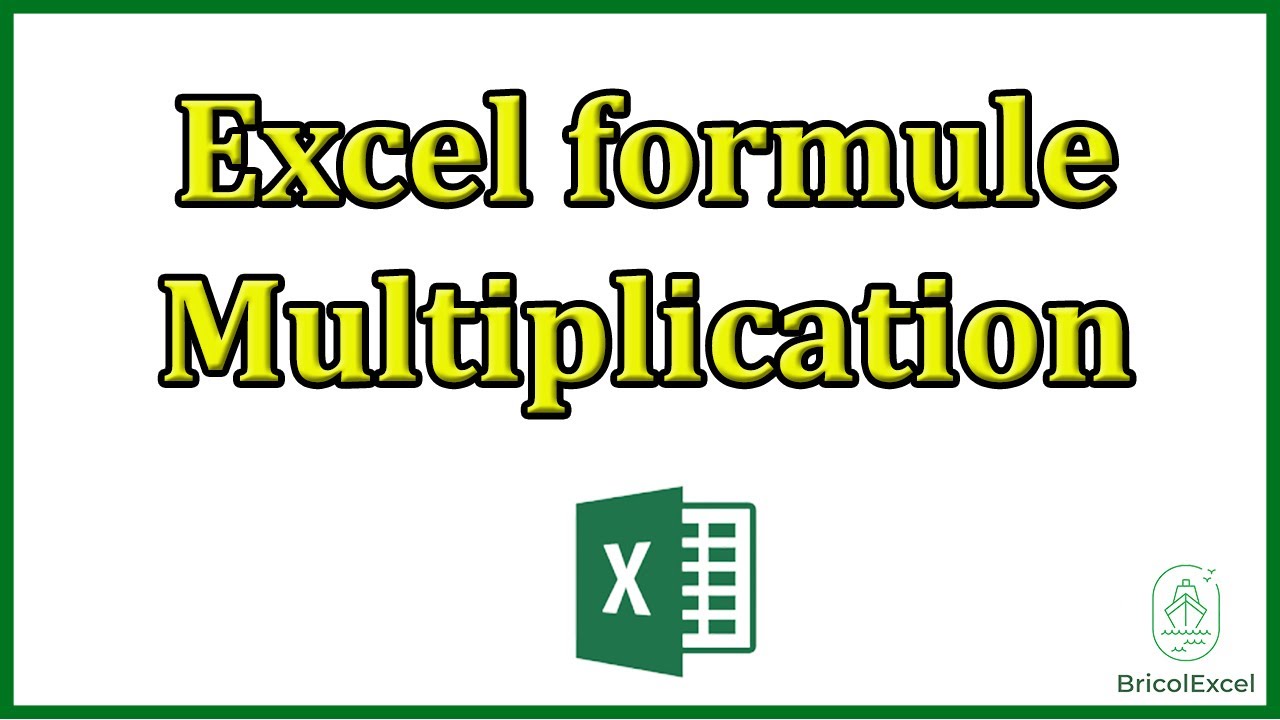 Excel formule multiplication - YouTube