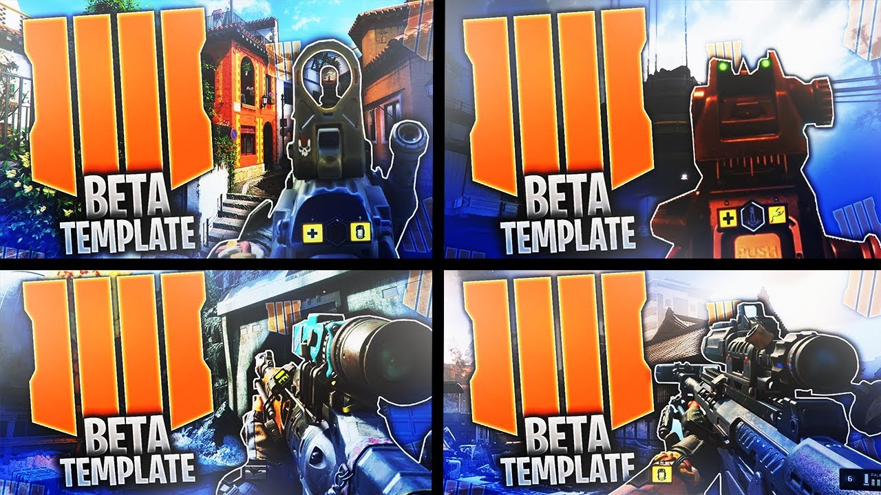 BO4 Beta Thumbnail Template PSD! - YouTube