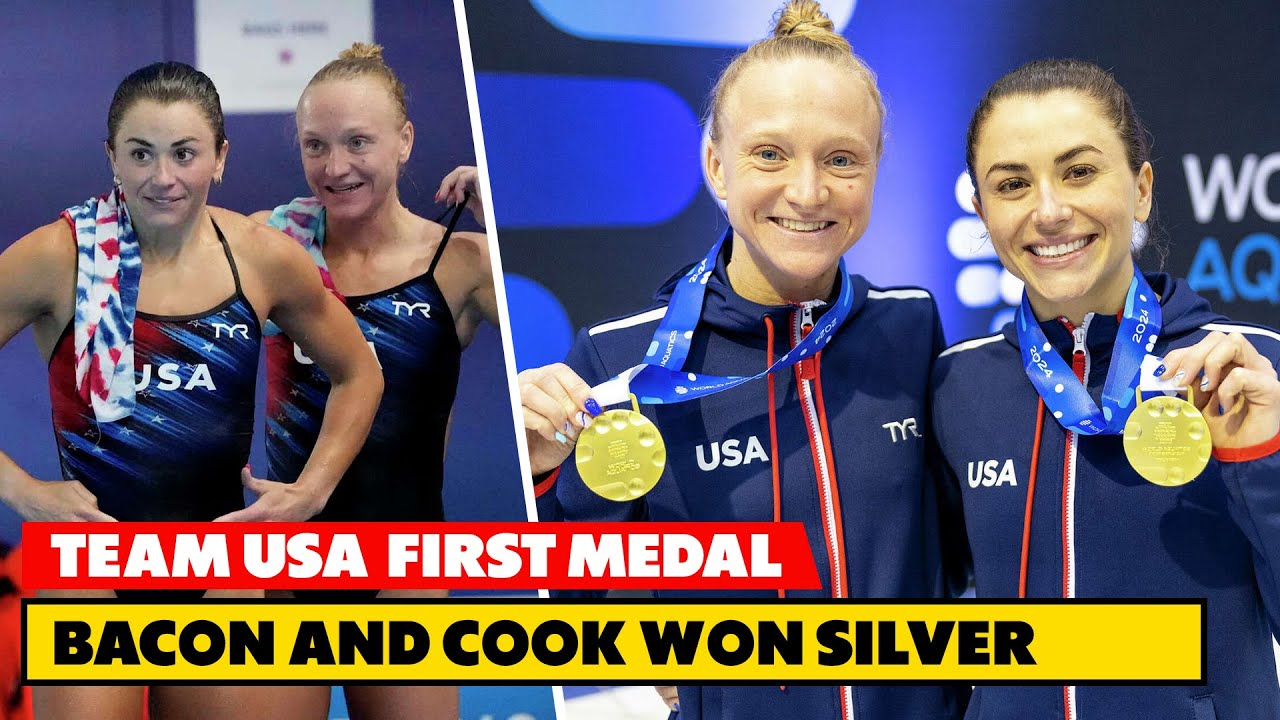 Sarah Bacon and Kassidy Cook won silver - Team USA's first medal at the ...