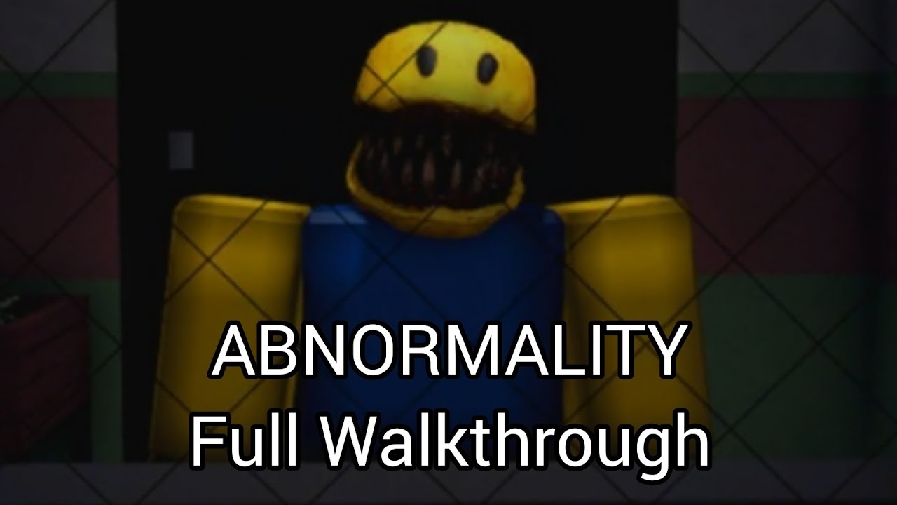 ABNORMALITY | Full Walkthrough | Roblox - YouTube