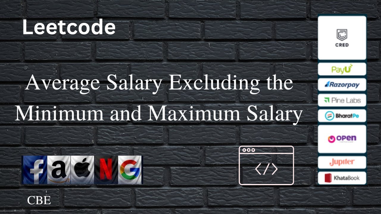 Average Salary Excluding The Minimum And Maximum Salary Leetcode average-salary-excluding-the-minimum-and-maximum-salary-leetcode