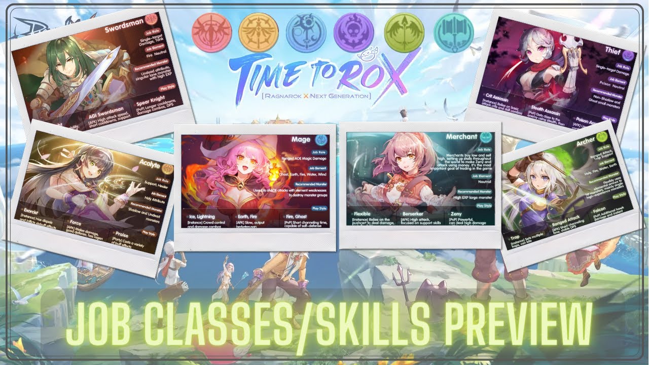 [RöX] Ragnarok Online X Job Classes & Skills Preview - YouTube