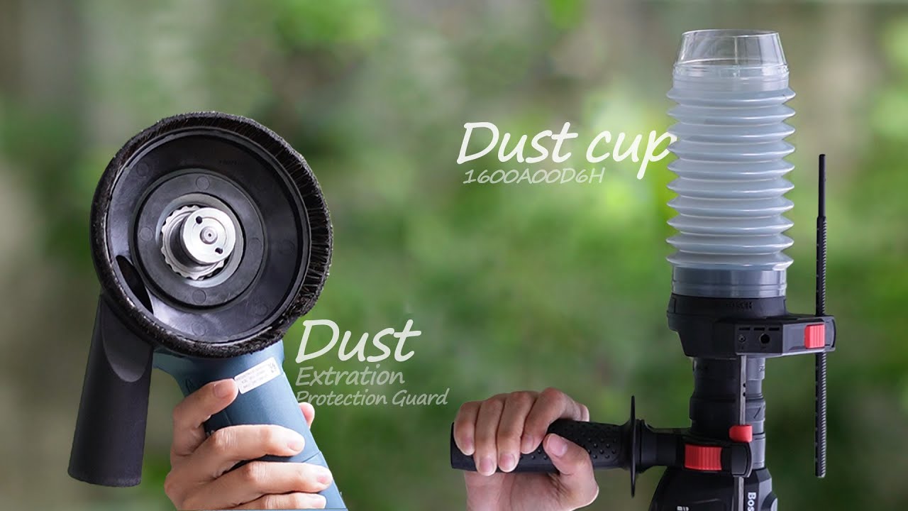 (Eng. Subs) Bosch Dust Cup and Dust Extraction Guard: ចំនាយតិច ...