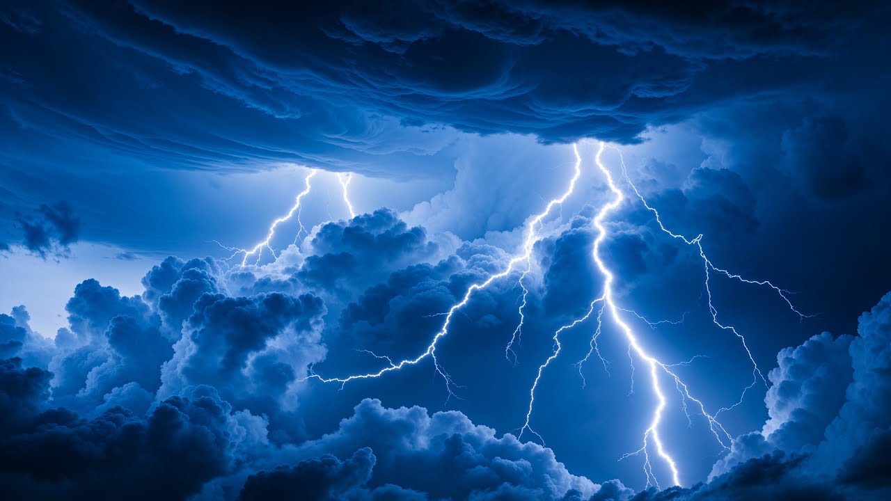 Heavy Thunderstorm Night with Heavy Rain & Loud thunder, Lightning｜HD ...