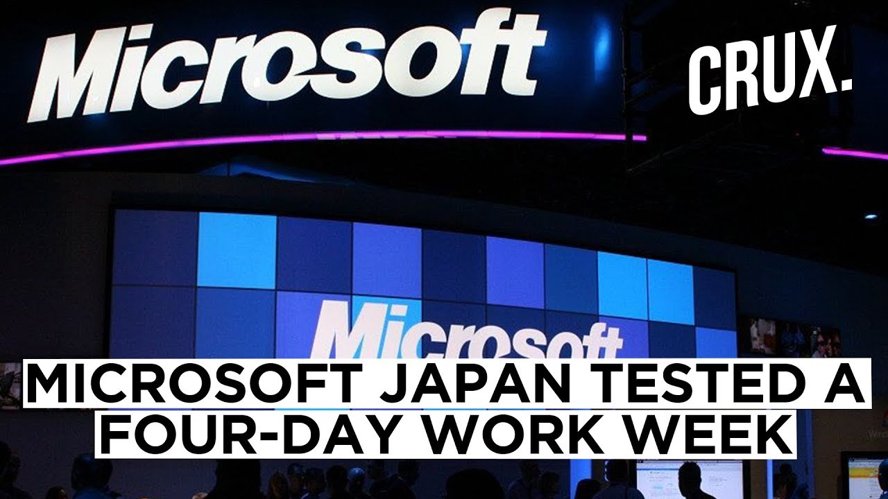 Microsoft Tested Out a Four-Day Work Week In Its Japan Offices, And ...
