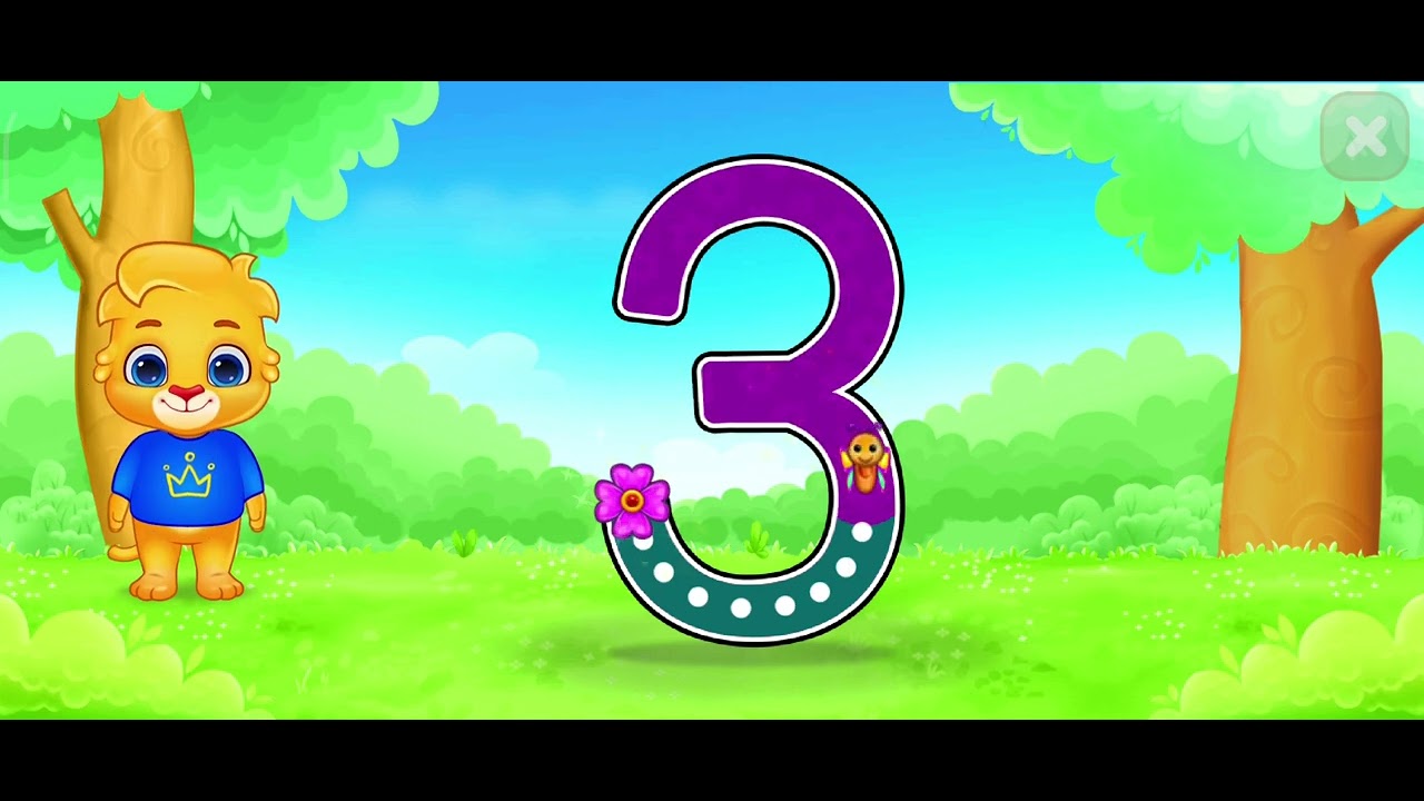 Numbers from 1 to 4 for kids learning #kidsvideo #kidsgames # ...
