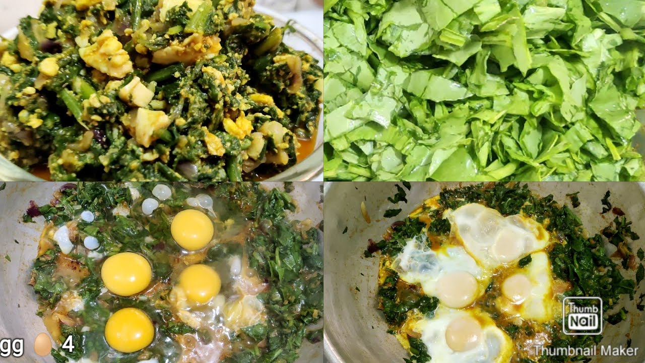 easy delicious anda curry palak anda recipe video,spinach recipes,egg ...