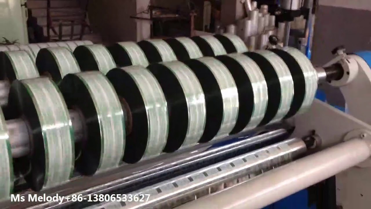 Drum Type Slitting Rewinding Machine film paper foil slitter rewinder - YouTube