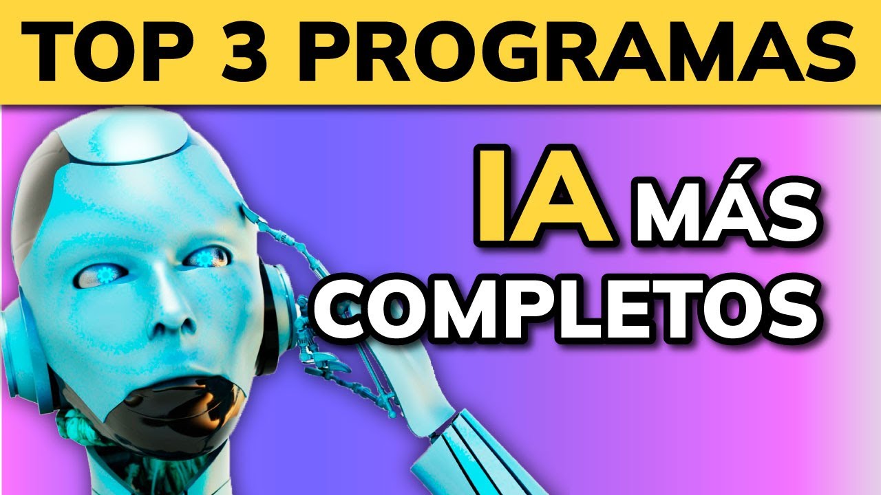 🥇 3 mejores PROGRAMAS de INTELIGENCIA ARTIFICIAL más completos (Windows ...