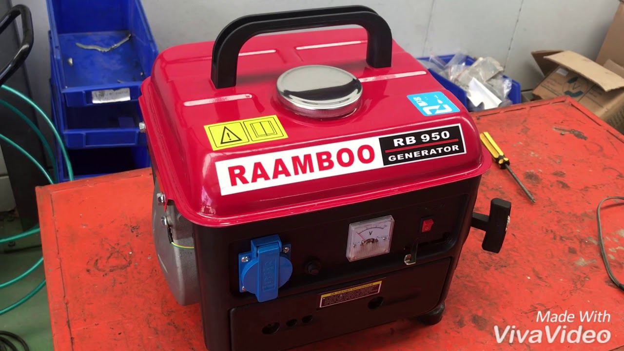 ทดสอบเครื่องปั่นไฟ RAAMBOO RB950 - YouTube