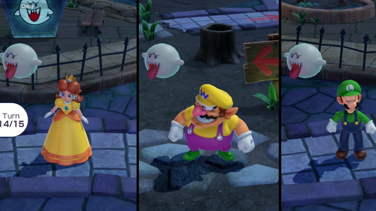 Mario Party Superstars Horror Land Rosalina vs Daisy , Luigi & Wario ...