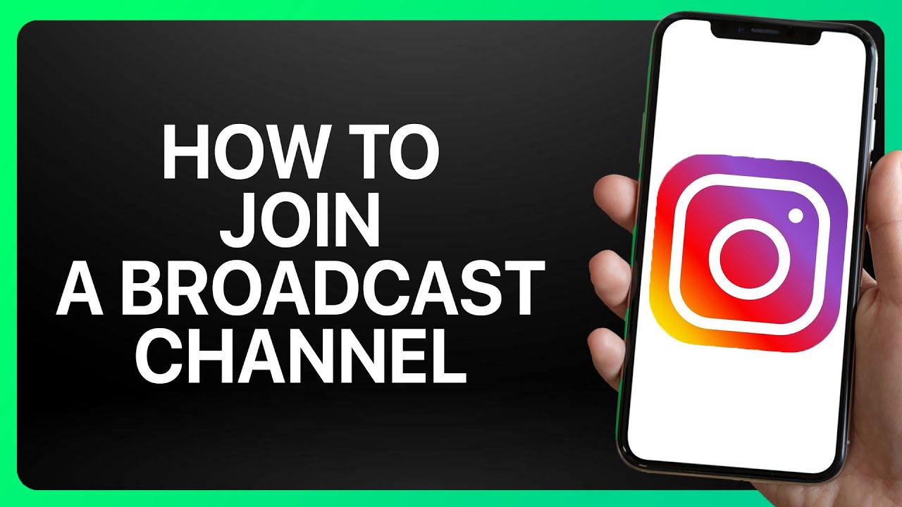 How To Join A Broadcast Channel On Instagram Tutorial - YouTube