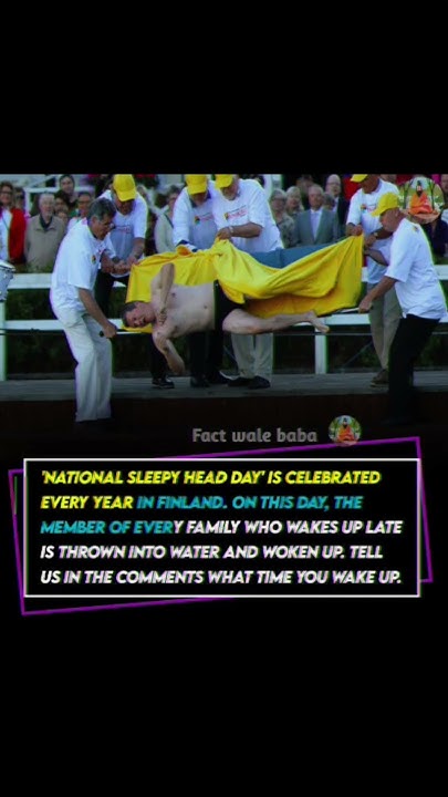 interesting fact about NATIONAL SLEEPY HEAD DAY'CELEBRATED IN FINLAND | #finland #facts # ...
