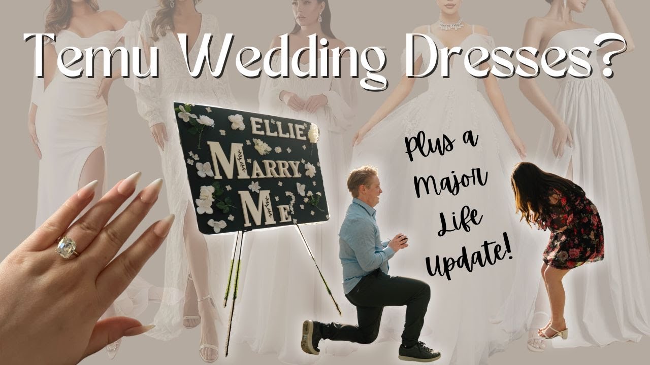 I'M GETTING MARRIED!!!!! | Try on Temu Wedding Dresses With Me! - YouTube