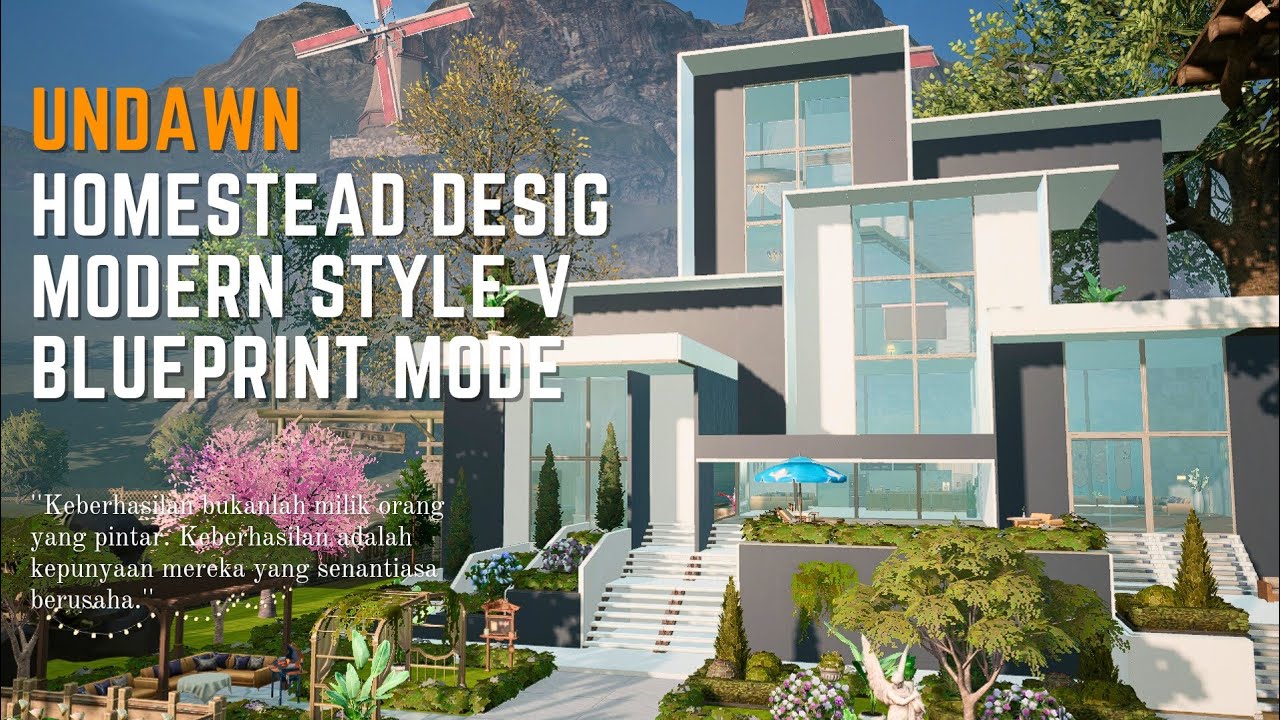 Undawn Homested Design - Part 2 Modern Style V Tutorial - YouTube