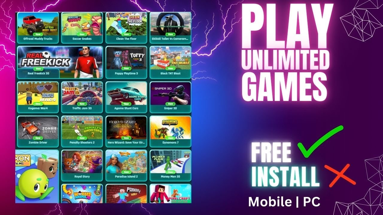 Play Unlimited Games without install any application in your PC and ...