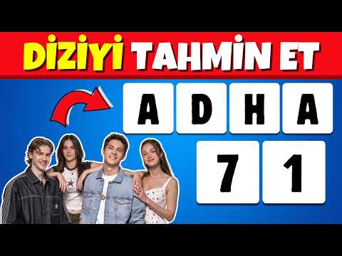 DİZİYİ TAHMİN ET 🎬🔥 Karışık Harflerden Diziyi Bulabilir misin? | Dizi Bulmaca