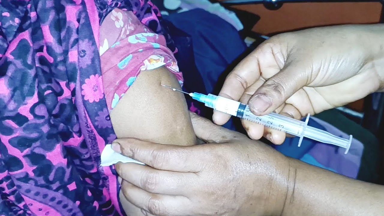 Arm IM Soma-Ject Injection √√ Injection Video.স্বল্প জন্মবিরতিকরণ ...