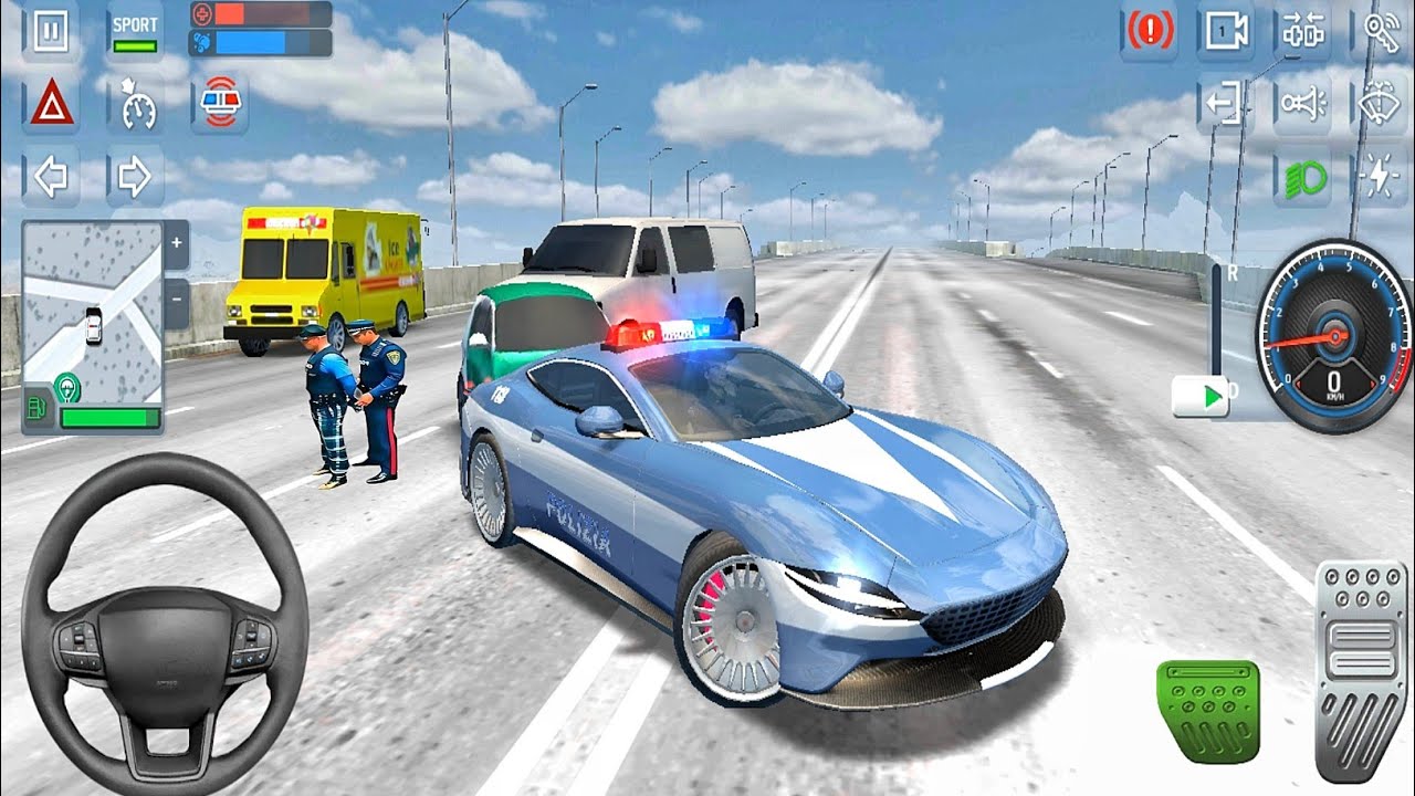 Real Insane Sports Mode Police Car Driving 2025! Police Car Simulator ...