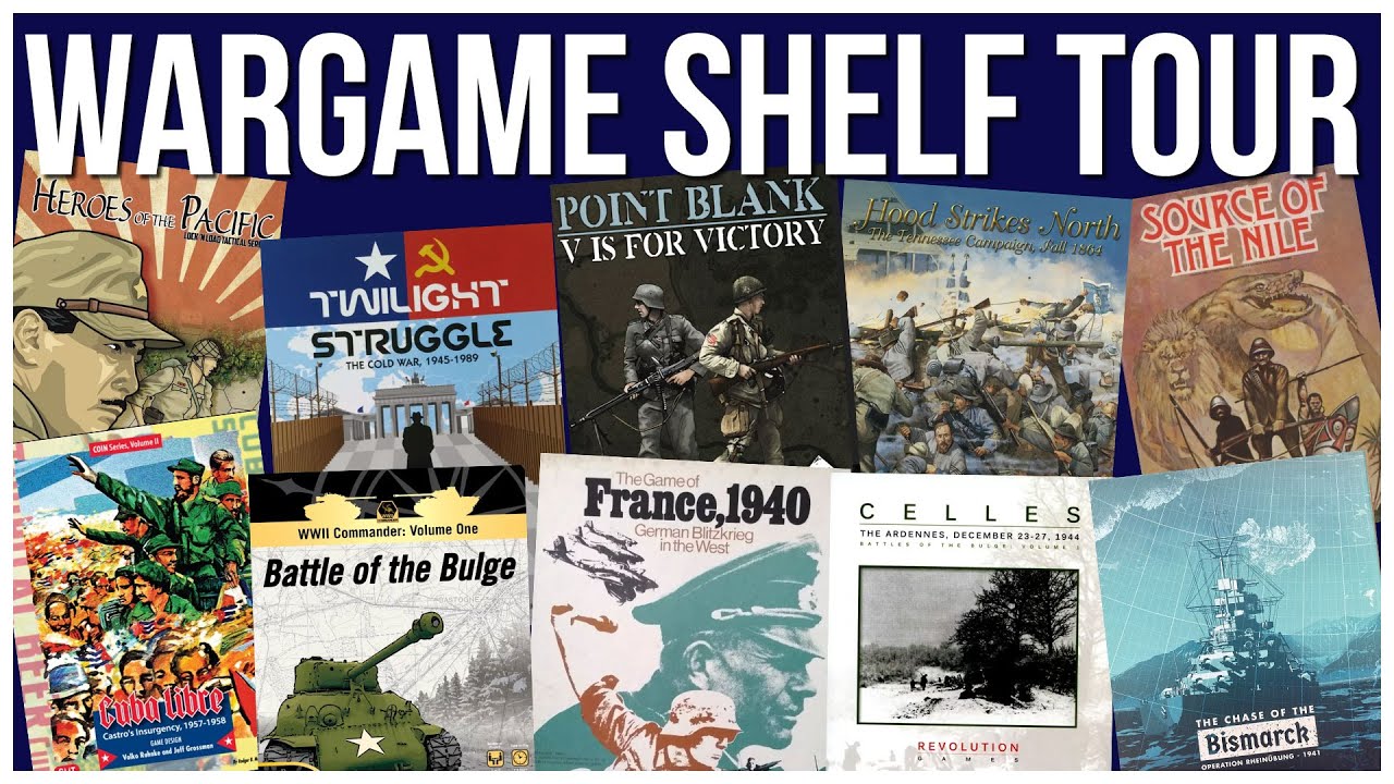 Wargame Shelf Tour | Wargame Overview | Historical Games - Board Games ...