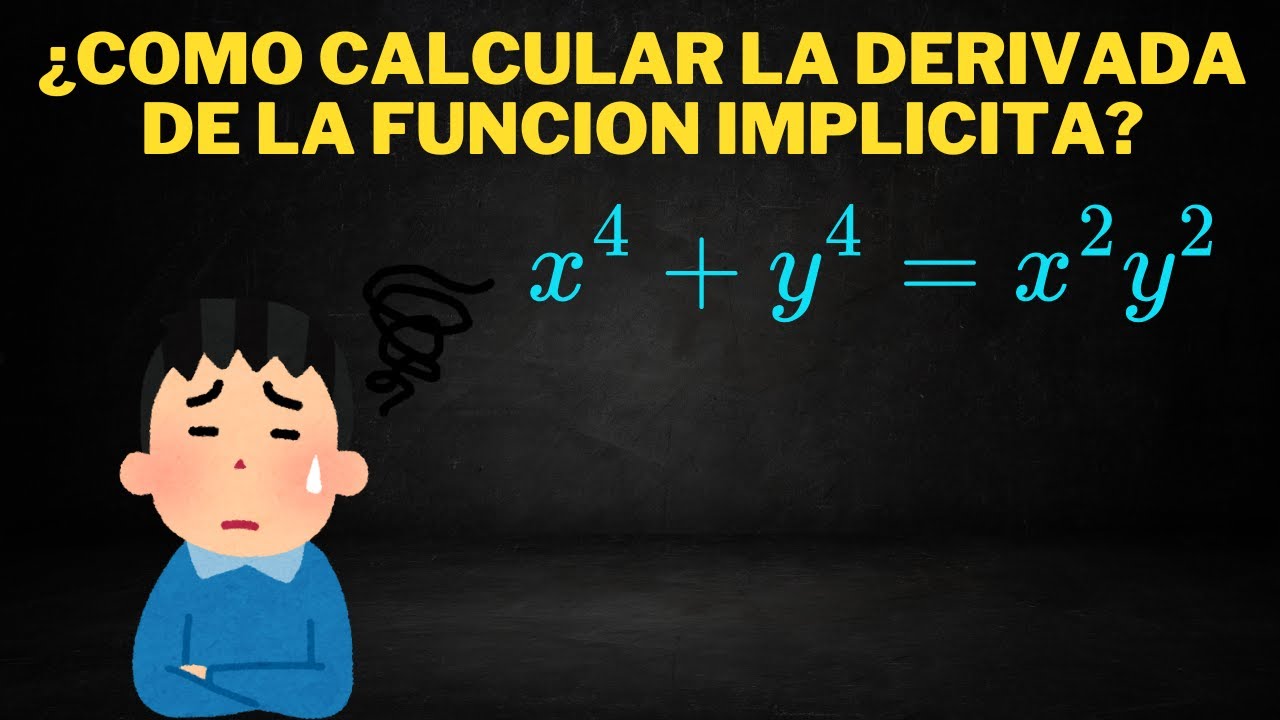 Como calcular la derivada de la funcion implicita ( derivacion implicita) - YouTube