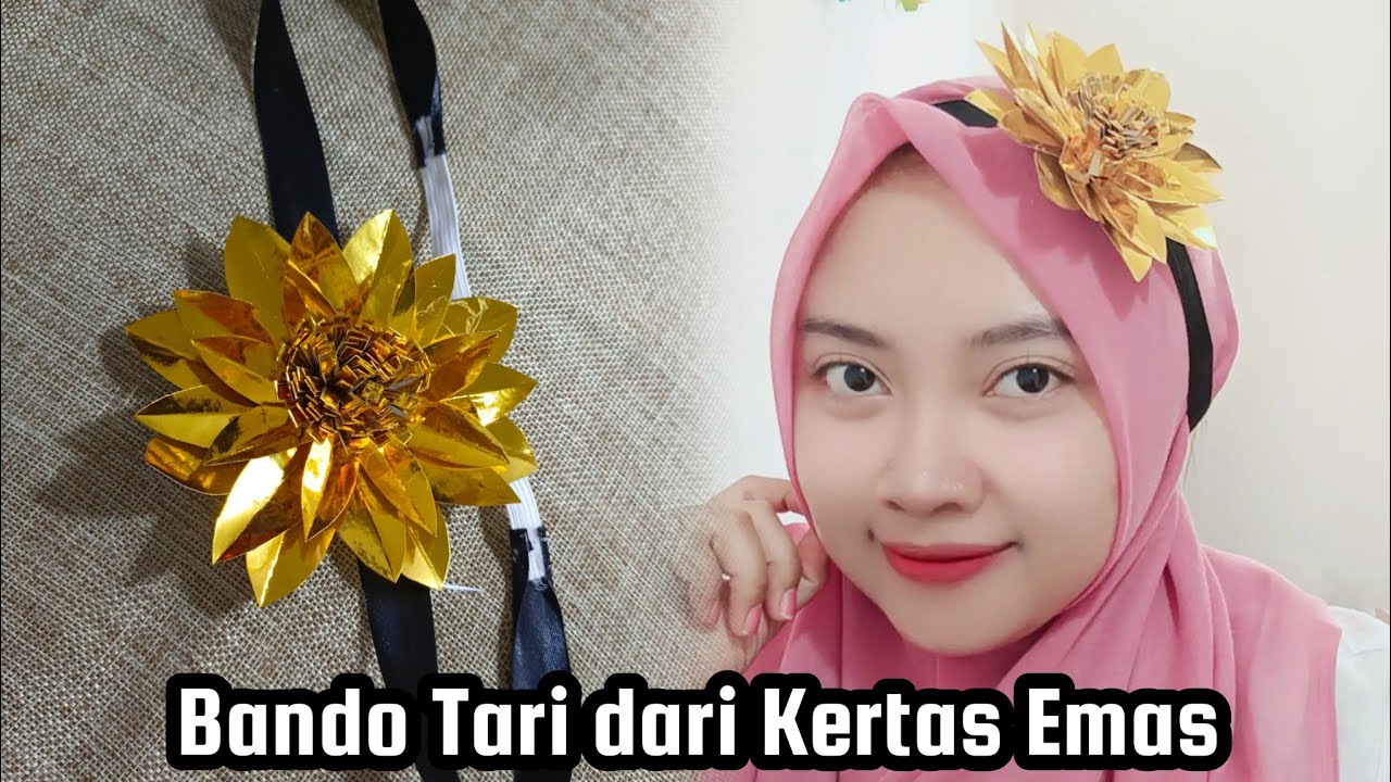 BANDO TARI SIMPLE DARI KERTAS EMAS - YouTube