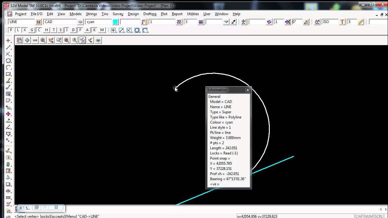 12d Model CAD - Edit Vertex Properties - YouTube
