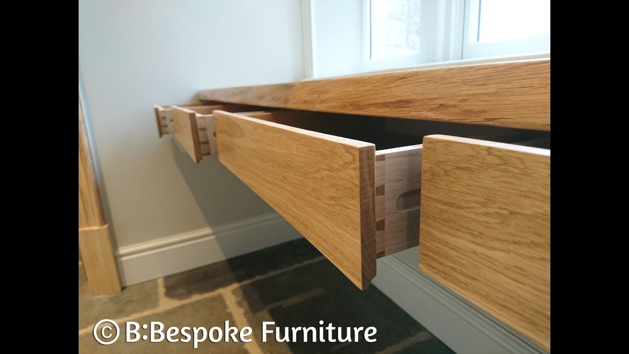 Bespoke Furniture Commissions: Alsop Hall 'Floating' Desk - YouTube